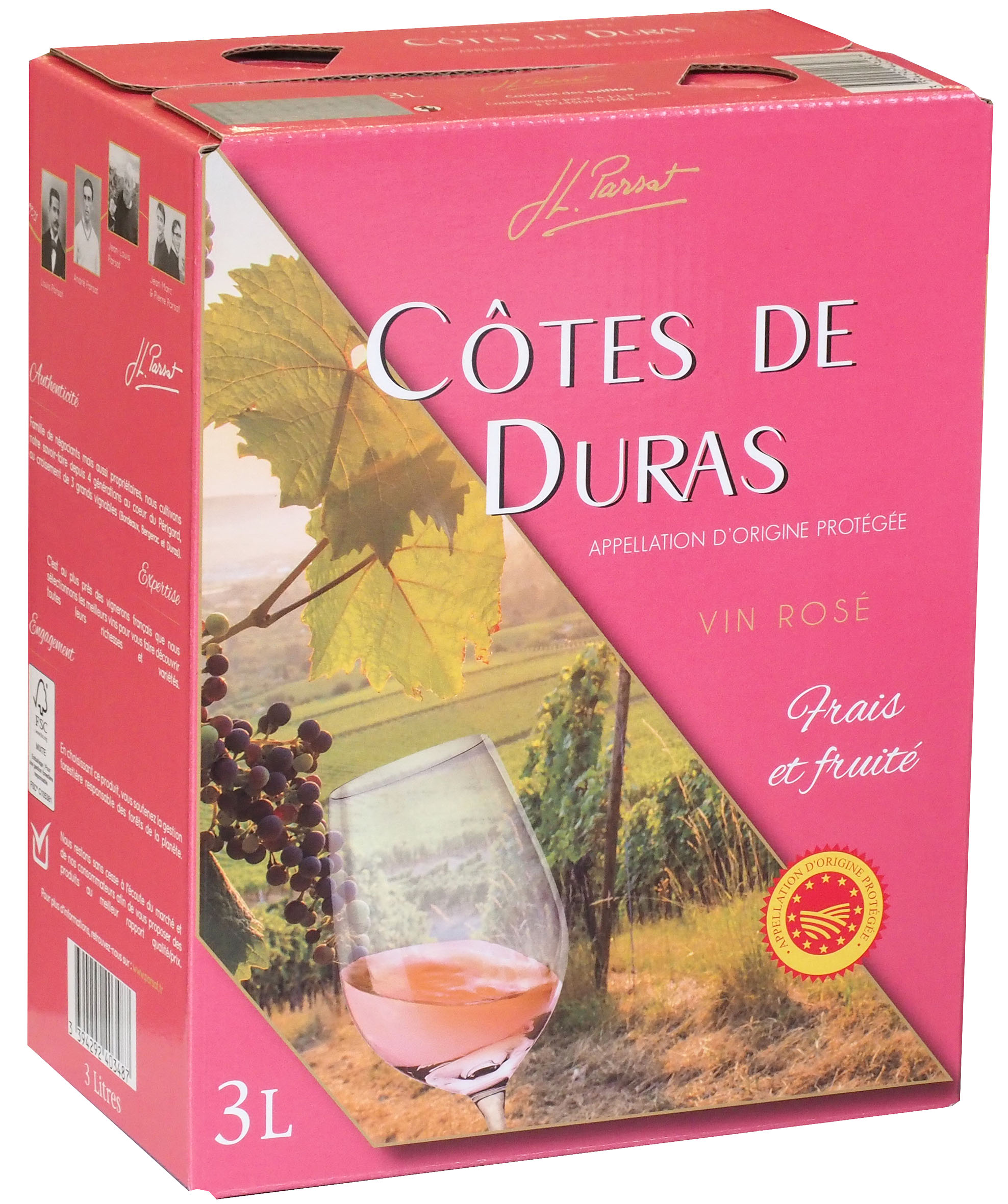 JL Parsat - AOP Côtes de Duras Rose